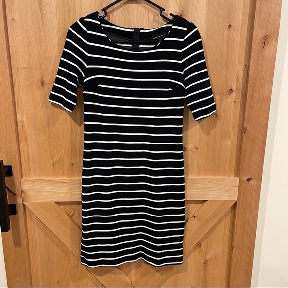 Banana Republic | Dresses | Banana Republic Black And White Strip Body ...